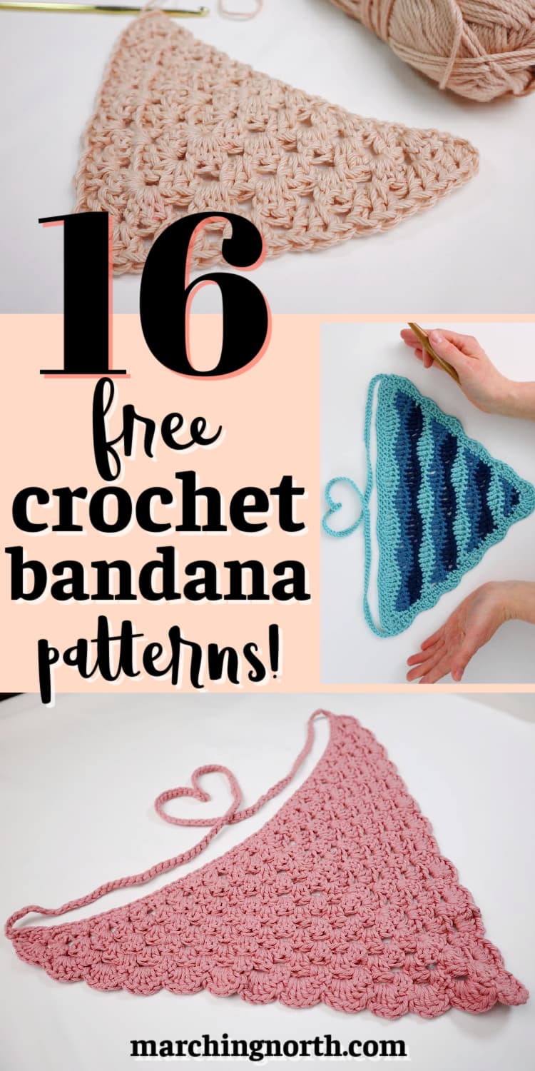 16 Lovely Crochet Bandana Patterns You Have to Try! | Marching North