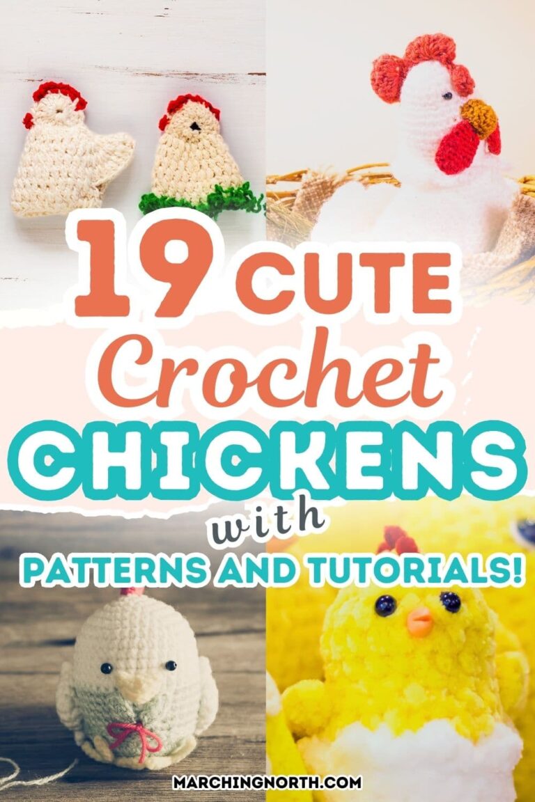 19 Crochet Chicken Patterns: Cute and Easy Tutorials! | Marching North