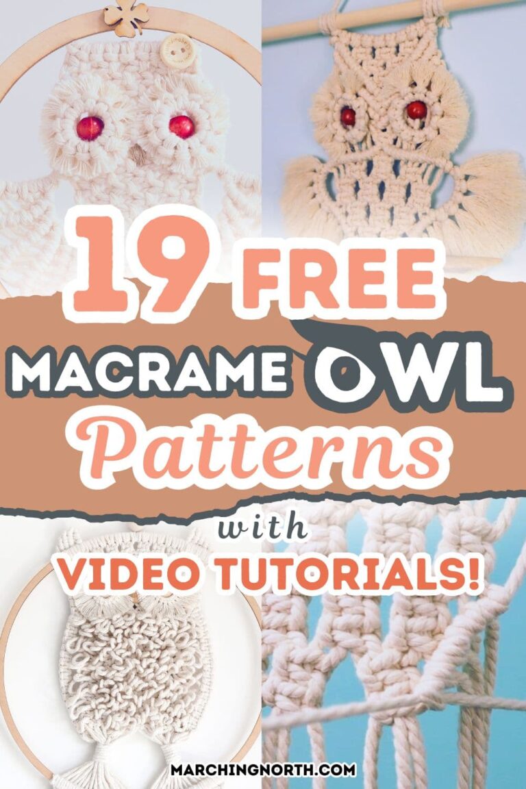 19 Free Macrame Owl Patterns: Easy to Follow Video Tutorials | Marching ...