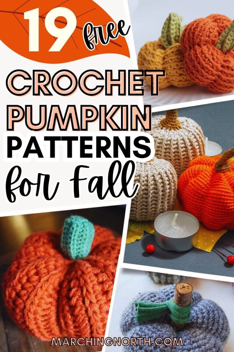 19+ Free and Easy Crochet Pumpkin Patterns (Perfect for Fall!) | Marching North