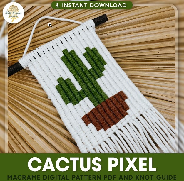 18 Cool DIY Macramé Pixel Art Ideas: Tutorials and Patterns! | Marching North