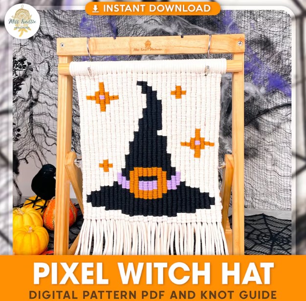 18 Cool DIY Macramé Pixel Art Ideas: Tutorials and Patterns! | Marching North