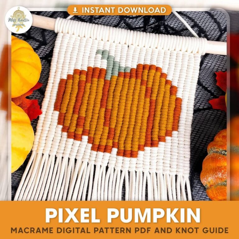 18 Cool DIY Macramé Pixel Art Ideas: Tutorials and Patterns! | Marching North