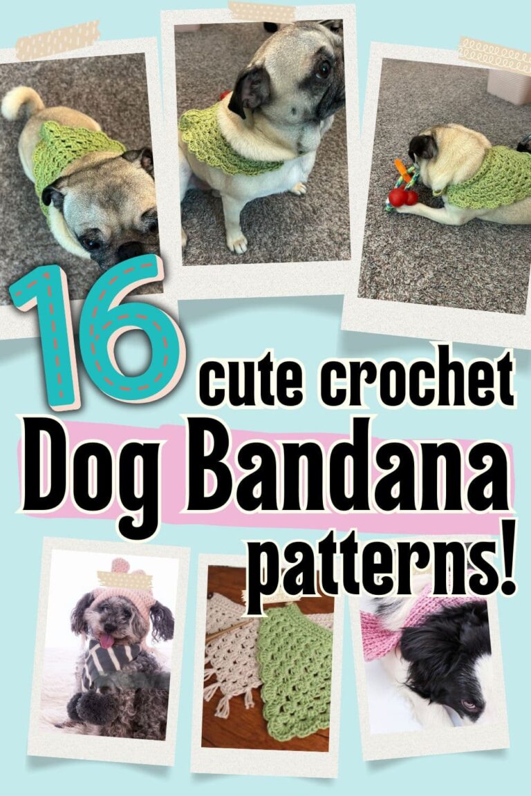 How to Crochet a Dog Bandana (16 Cute Patterns!) | Marching North