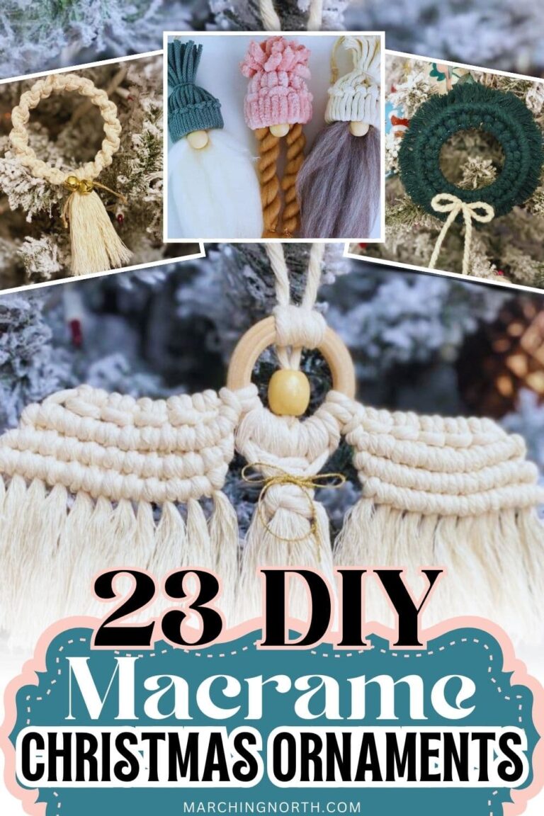 23 DIY Macrame Christmas Ornaments: Easy Holiday Ideas! | Marching North
