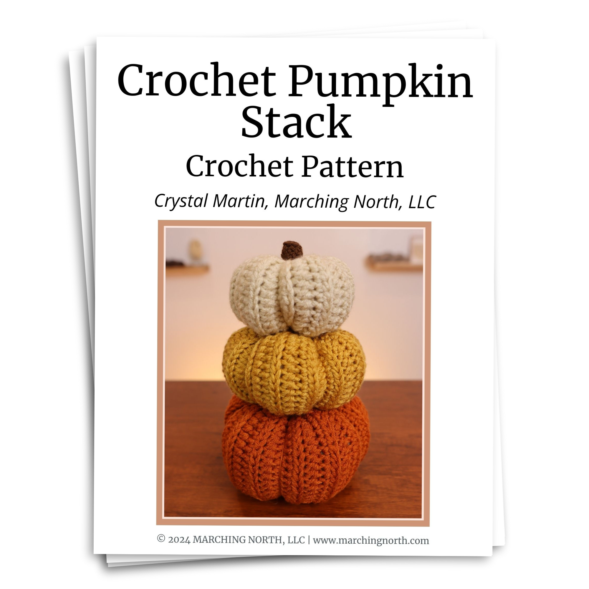 How to Crochet Stacked Pumpkins Free Pattern + Video! | Marching North