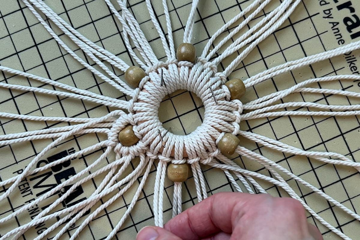 DIY Macrame Snowflake Christmas Ornament Tutorial | Marching North