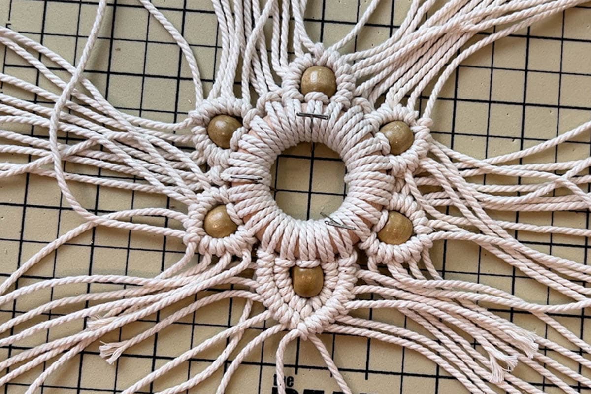 DIY Macrame Snowflake Christmas Ornament Tutorial | Marching North