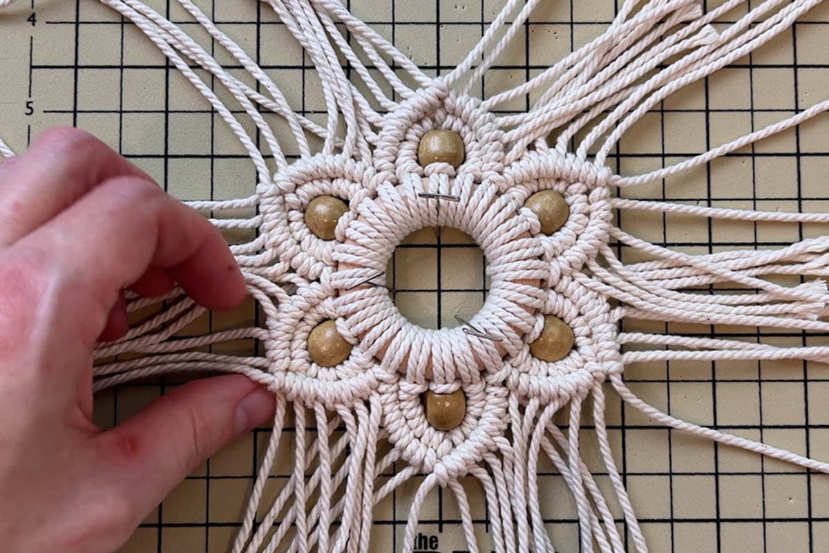 DIY Macrame Snowflake Christmas Ornament Tutorial | Marching North