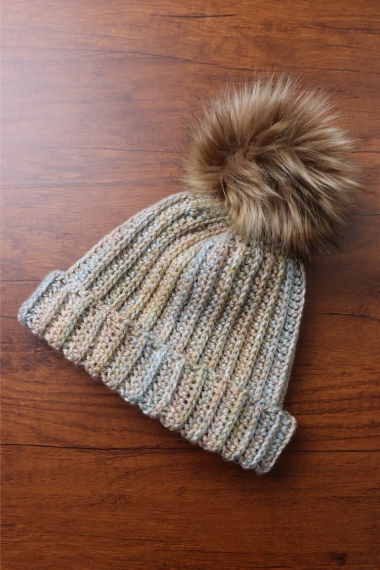 Super Easy Ribbed Crochet Beanie Hat (in 8 Sizes!) | Free Pattern ...