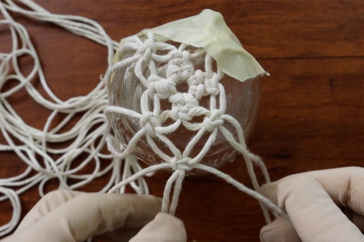 DIY Macrame Mason Jar Hanger | Free Pattern + Video! | Marching North