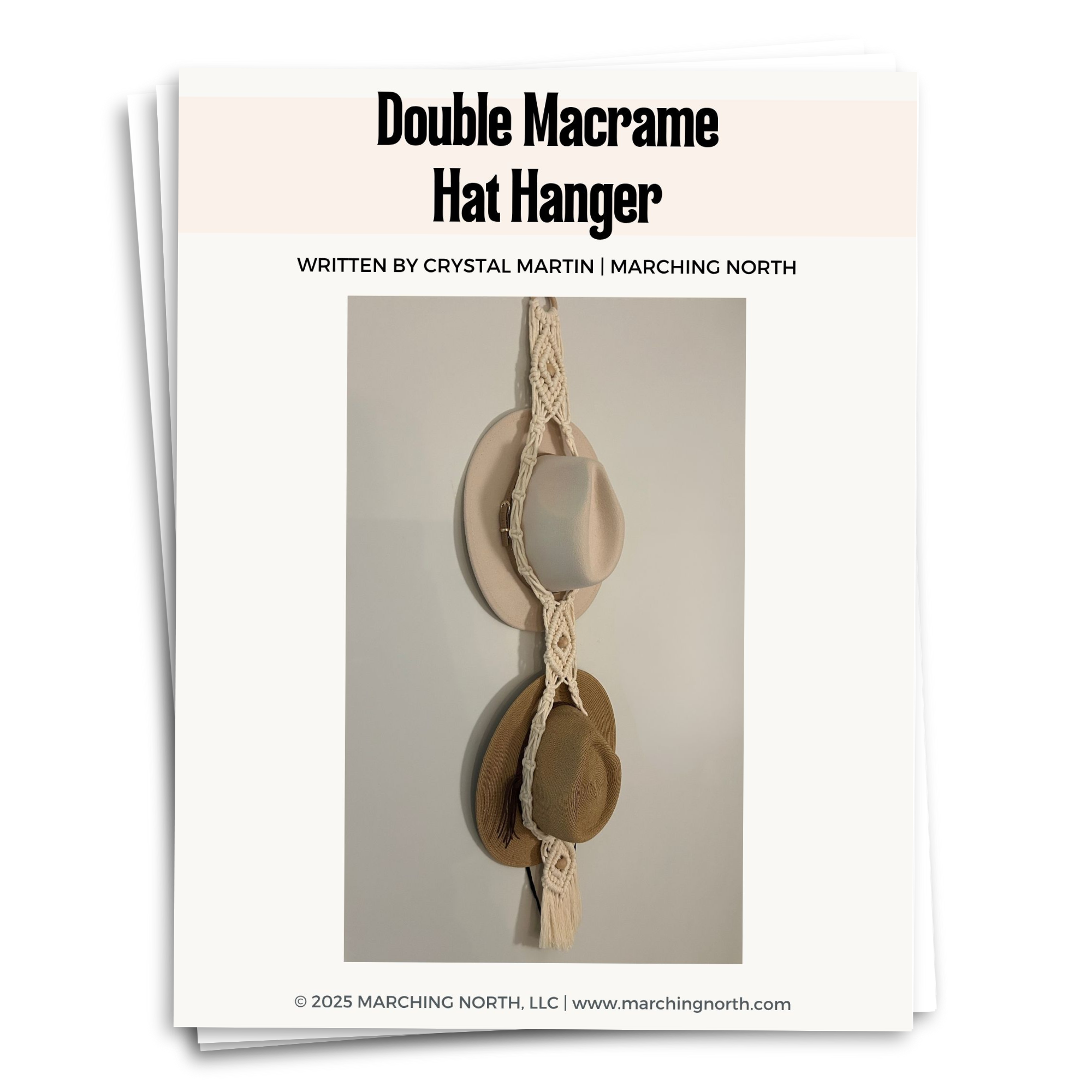 Double Macrame Hat Hanger | Free Pattern & Video! | Marching North
