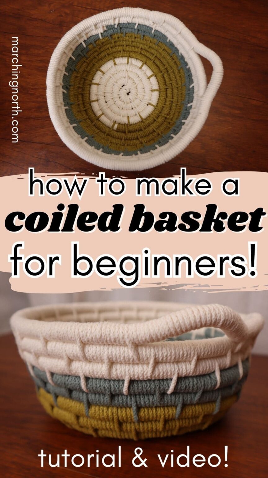 How to Make a Coiled Rope Basket (Easy DIY Tutorial for Beginners ...