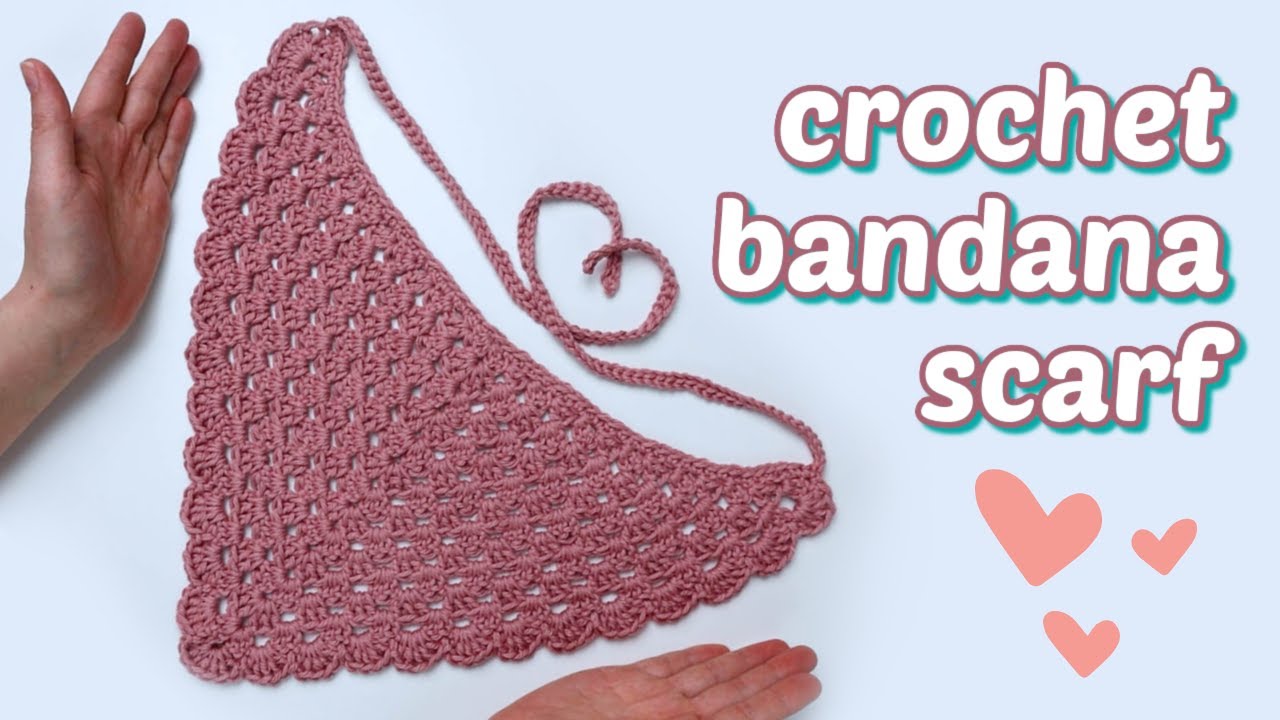 Easy Crochet Bandana (Free Pattern & Video Tutorial!) | Marching North