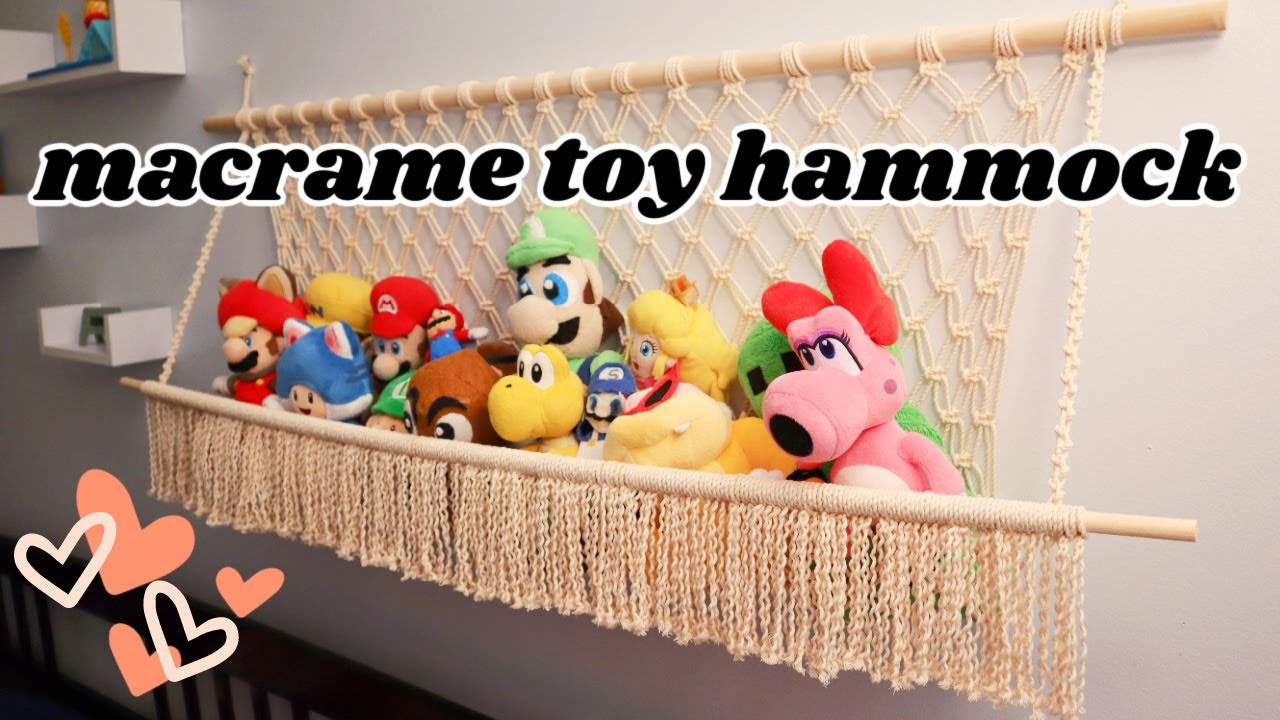 DIY Macrame Toy Hammock (Free Pattern & Video!) | Marching North