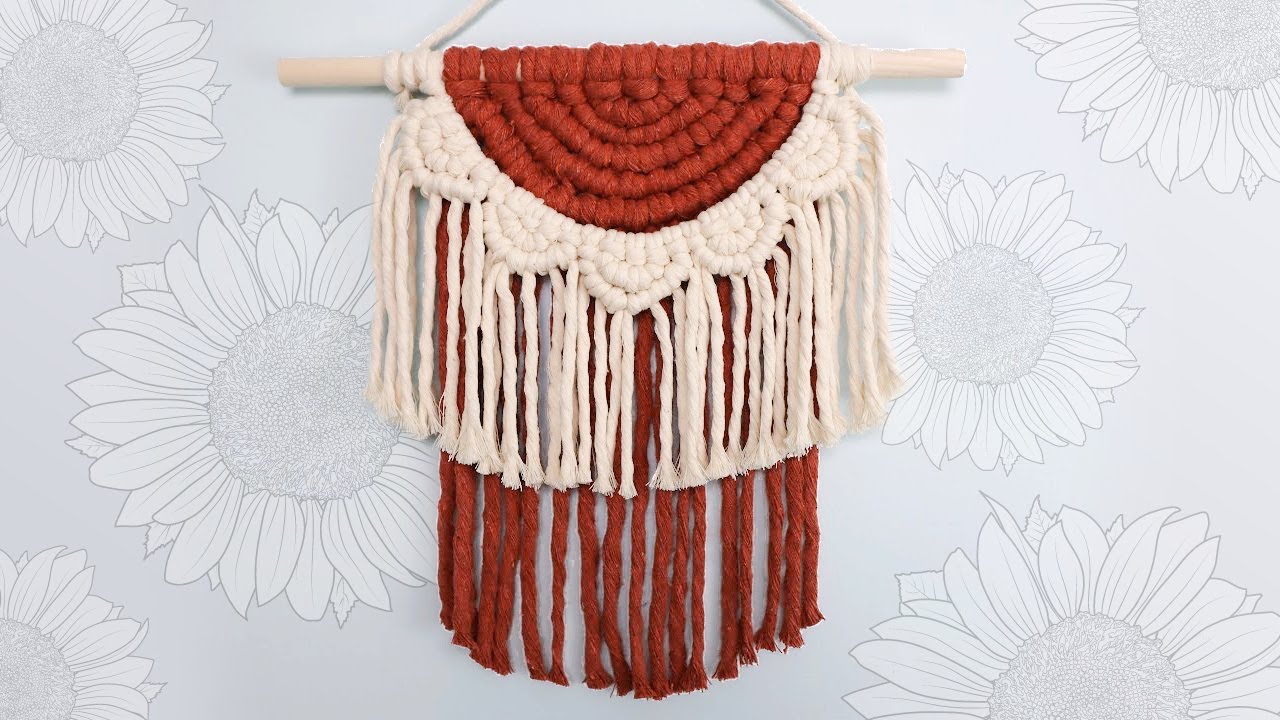 DIY Macrame Sunflower Wall Hanging (Tutorial & Video!) | Marching North