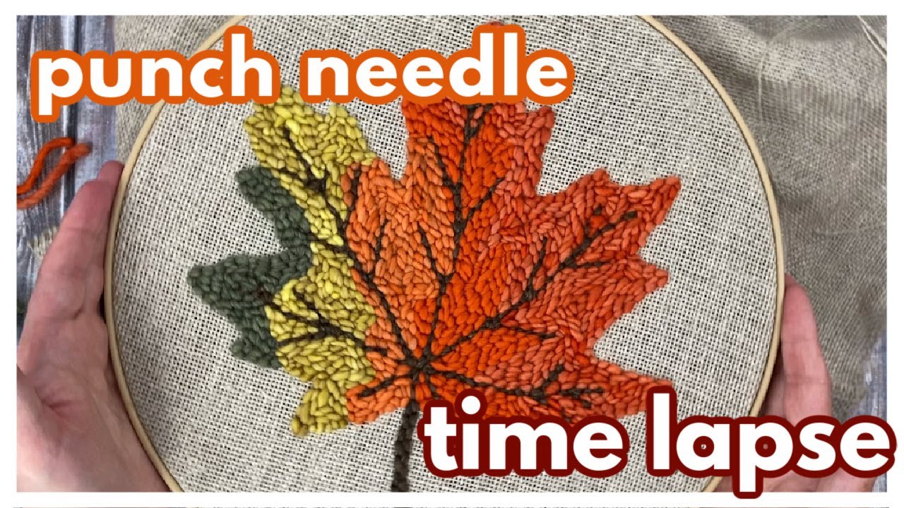 Free Fall Punch Needle Pattern (+ time-lapse video!) | Marching North