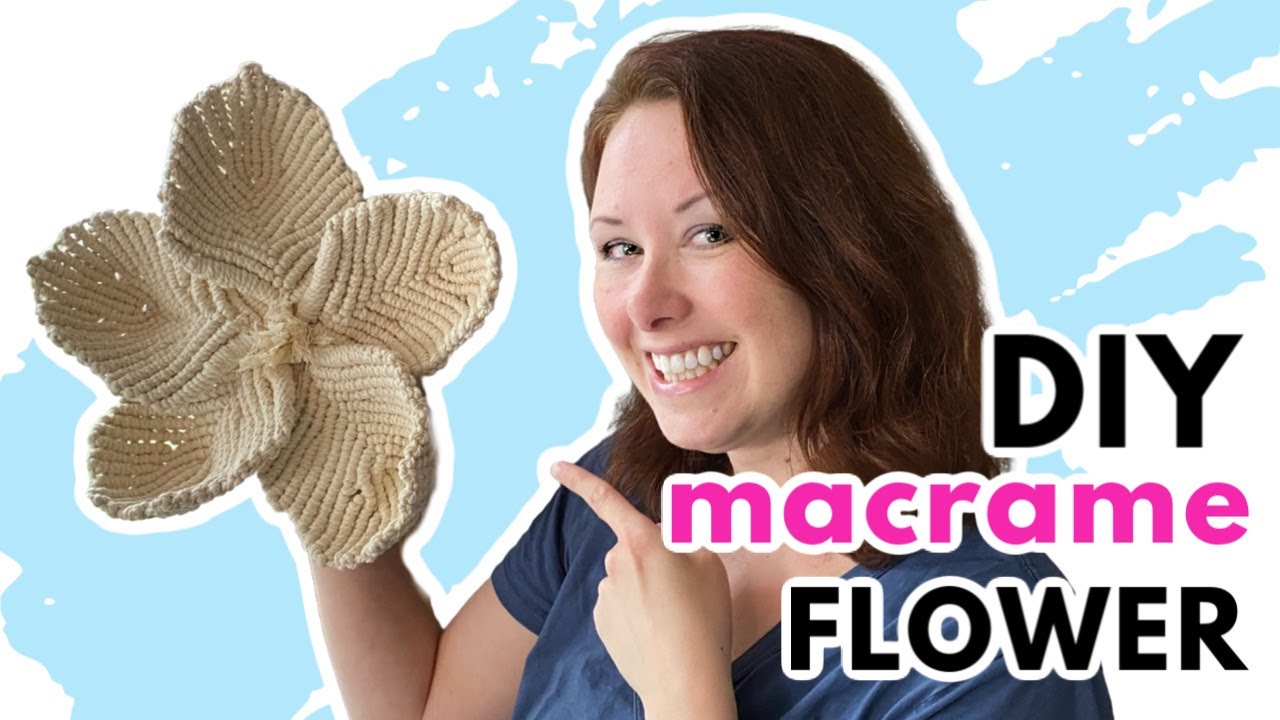 Large Macrame Flower Pattern DIY // Tutorial + Video | Marching North
