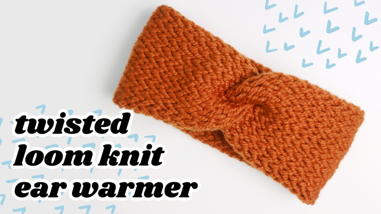 Free Loom Knit Headband Pattern (Crossed Ear Warmer!) | Marching North