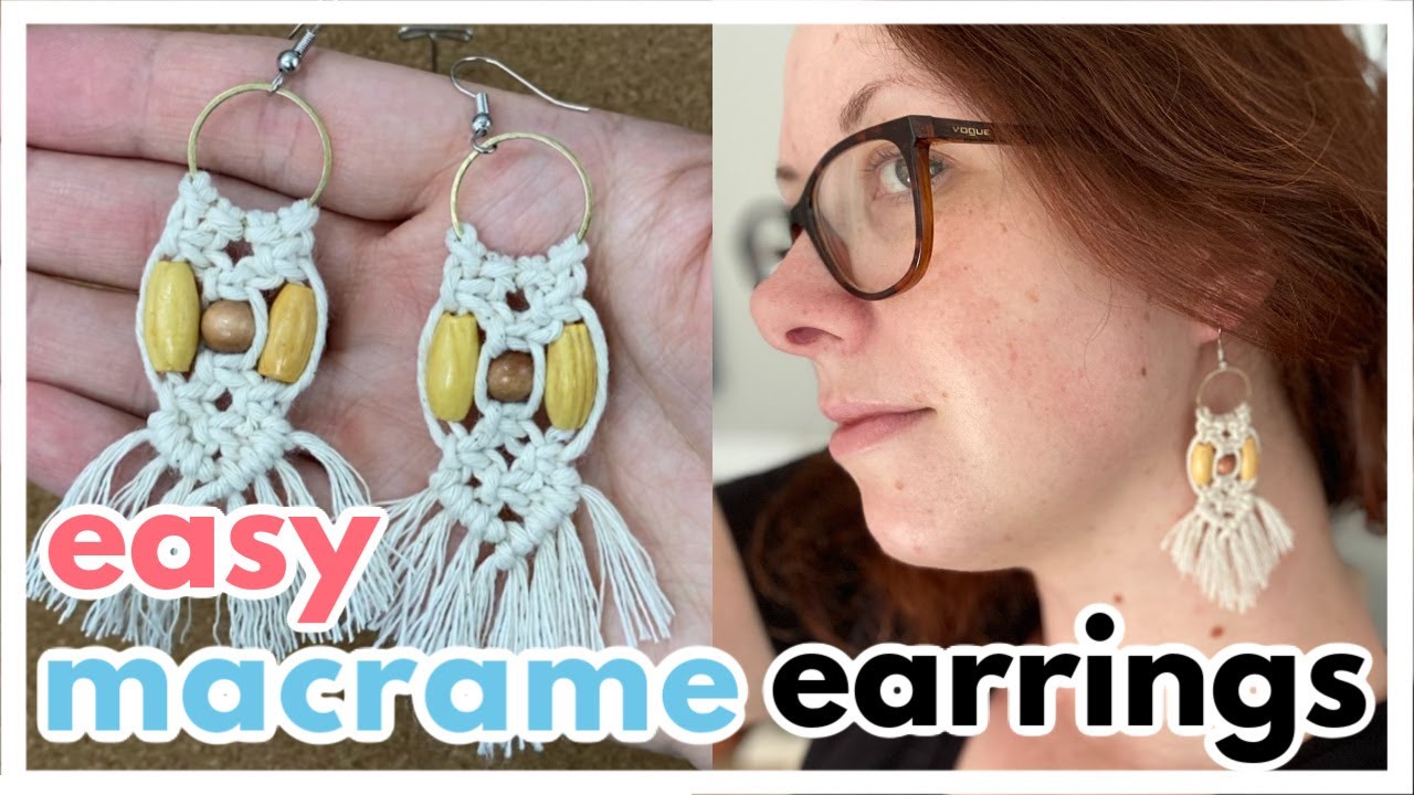 DIY Macrame Earrings // Tutorial + Video! | Marching North