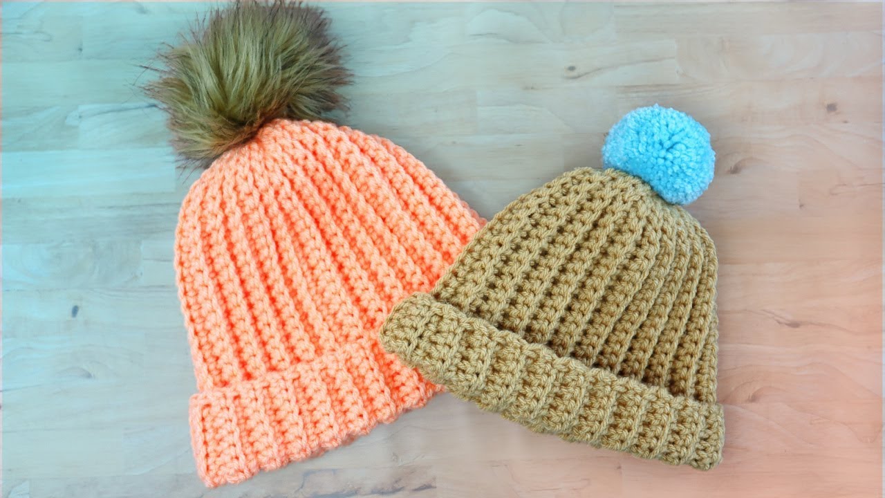 Beginner Ribbed Crochet Hat Pattern (Easy and Fast!) | Marching North