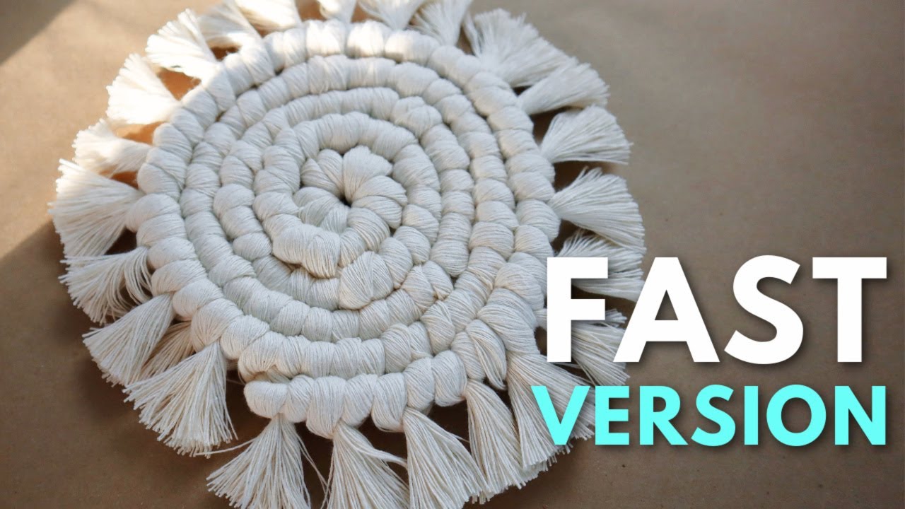 Chunky Round Macrame Coasters (Pattern & Tutorial!) | Marching North