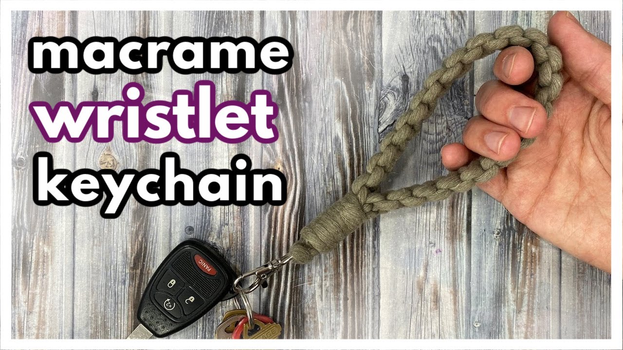 Macrame Wristlet Keychain DIY // Tutorial & Video! | Marching North
